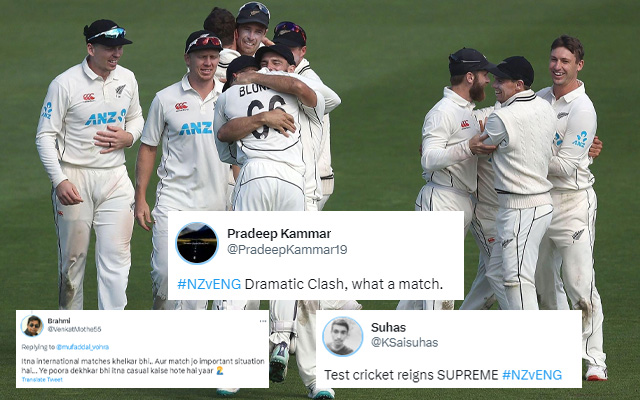 ‘Who said test cricket is boring’ - New Zealand registers historic ...