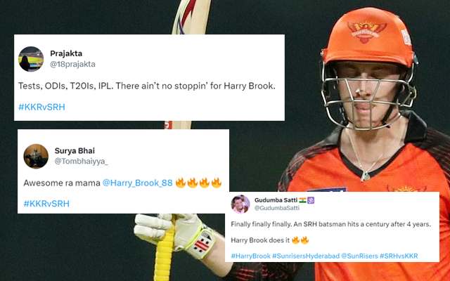 'Harry Brook ne KKR ko pel diya' - Fans rejoice as Harry Brook hammers ...