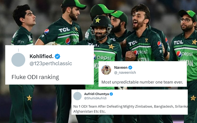 'Lappu si teamo se khel kar No 1 bani hai' - Fans react as Pakistan ...